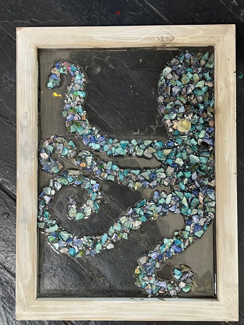 Octopus Shell Art - Etsy
