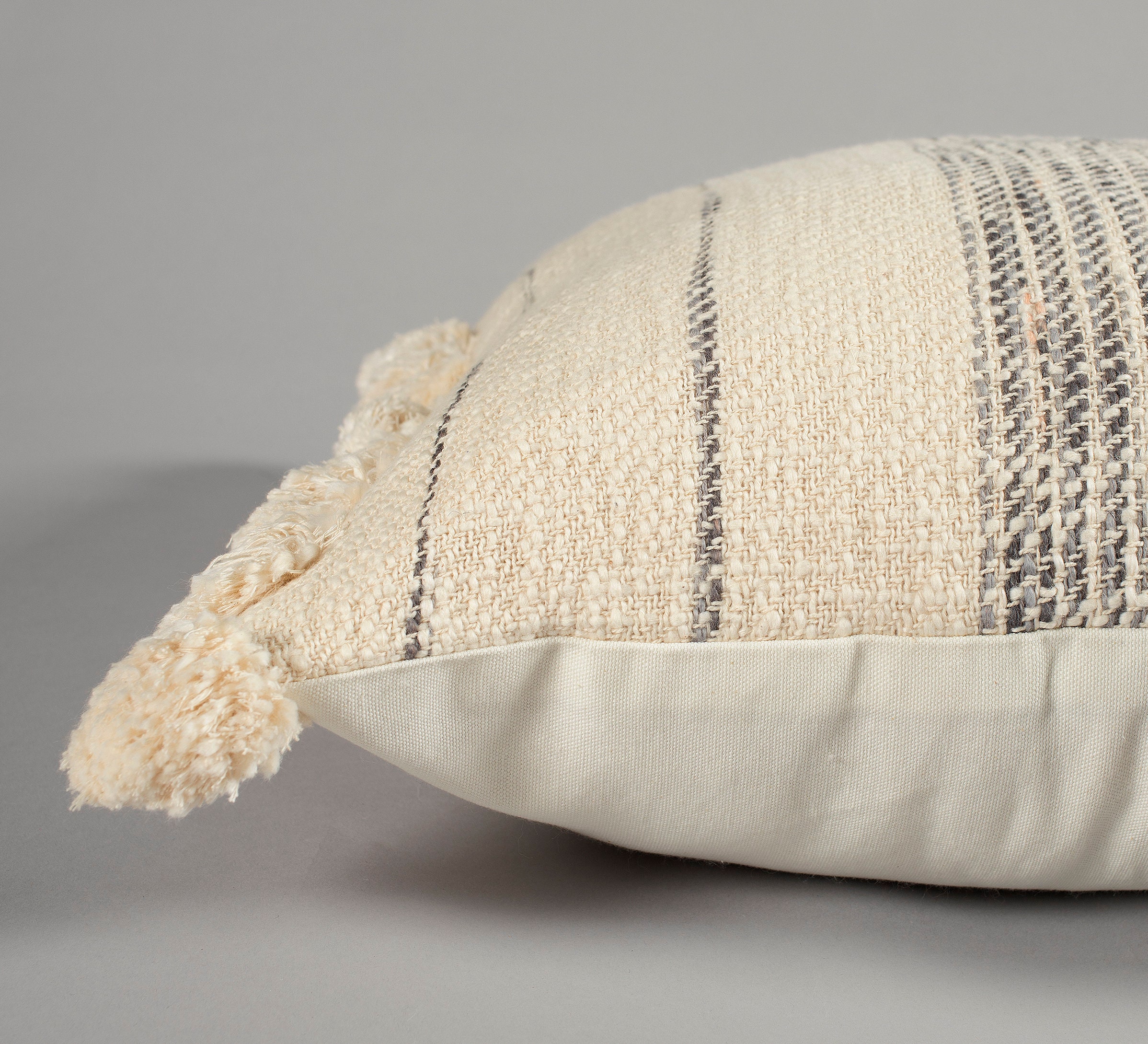 Cream Color Pom Pom Pillow Cover Moroccan Cotton Pom Pom - Etsy UK