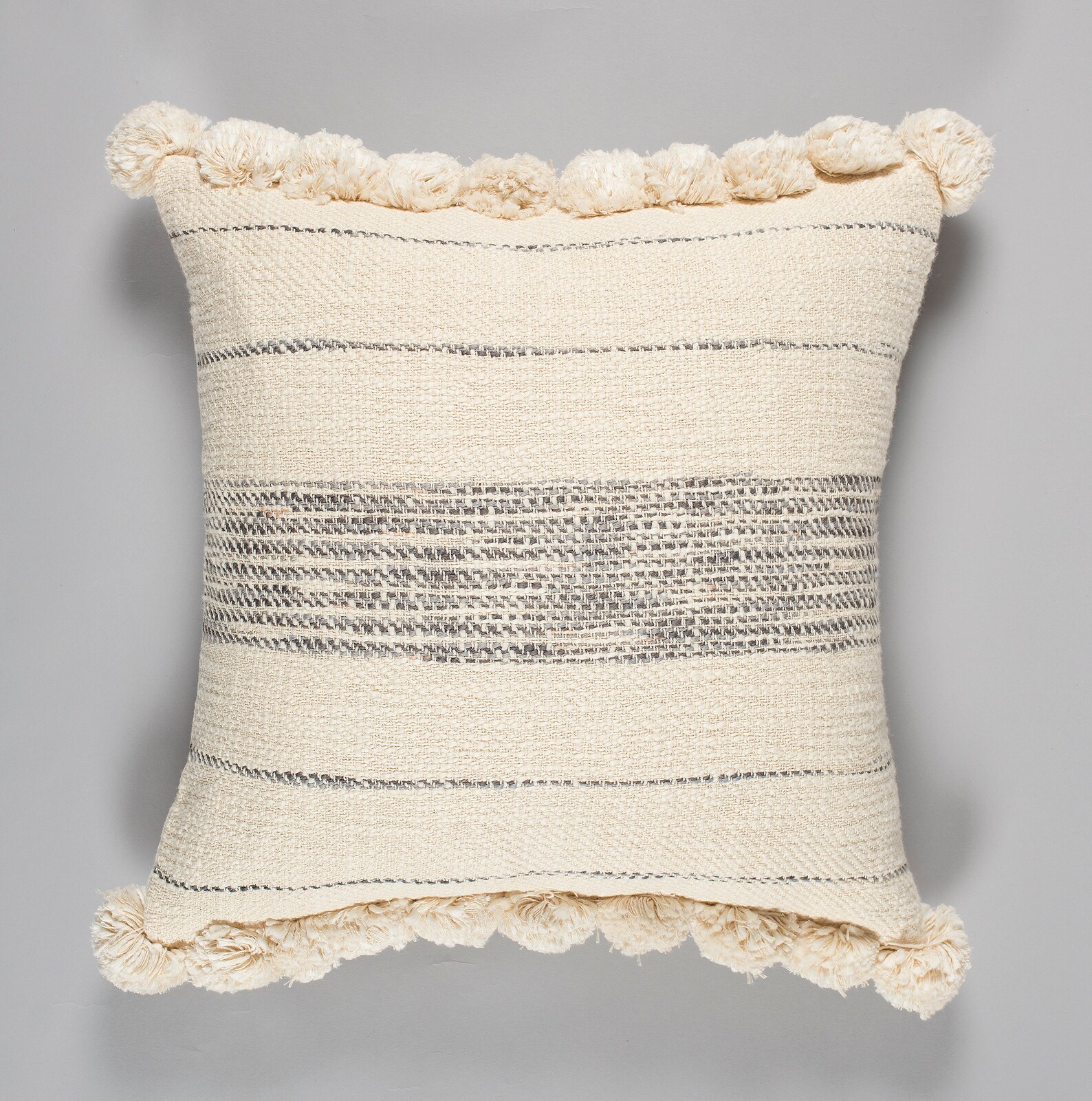 Cream Color Pom Pom Pillow Cover Moroccan Cotton Pom Pom - Etsy UK