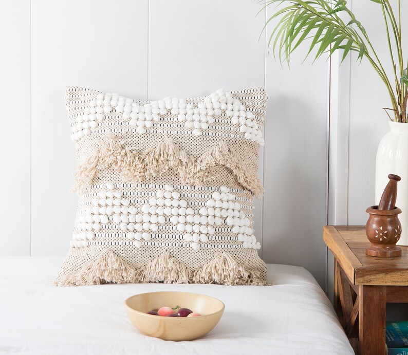 Bohemian Pillow Cover handwoven Pillow Cushion Geometric - Etsy