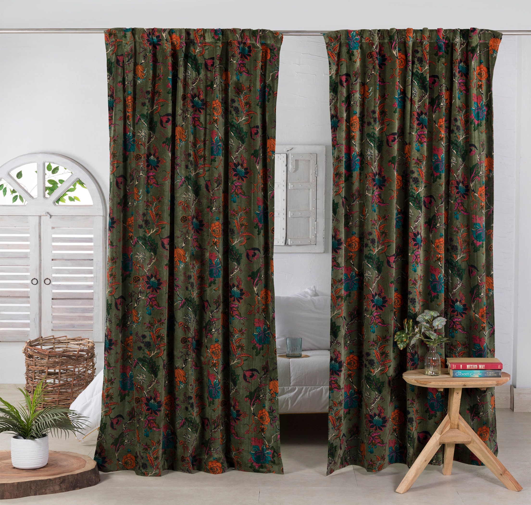 Velvet Curtains Luxury Drapes for Living & Bedroom Curtains | Etsy