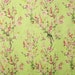 Romantic Peach Flower Green Fabric Silk Satin Organza Fabric - Etsy