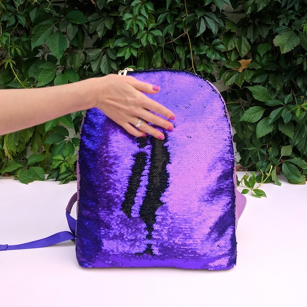 Sequin Backpack - Etsy