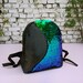 Sparkly Mermaid Sequin Backpack With Separate Laptop Pocket, Black Mint ...