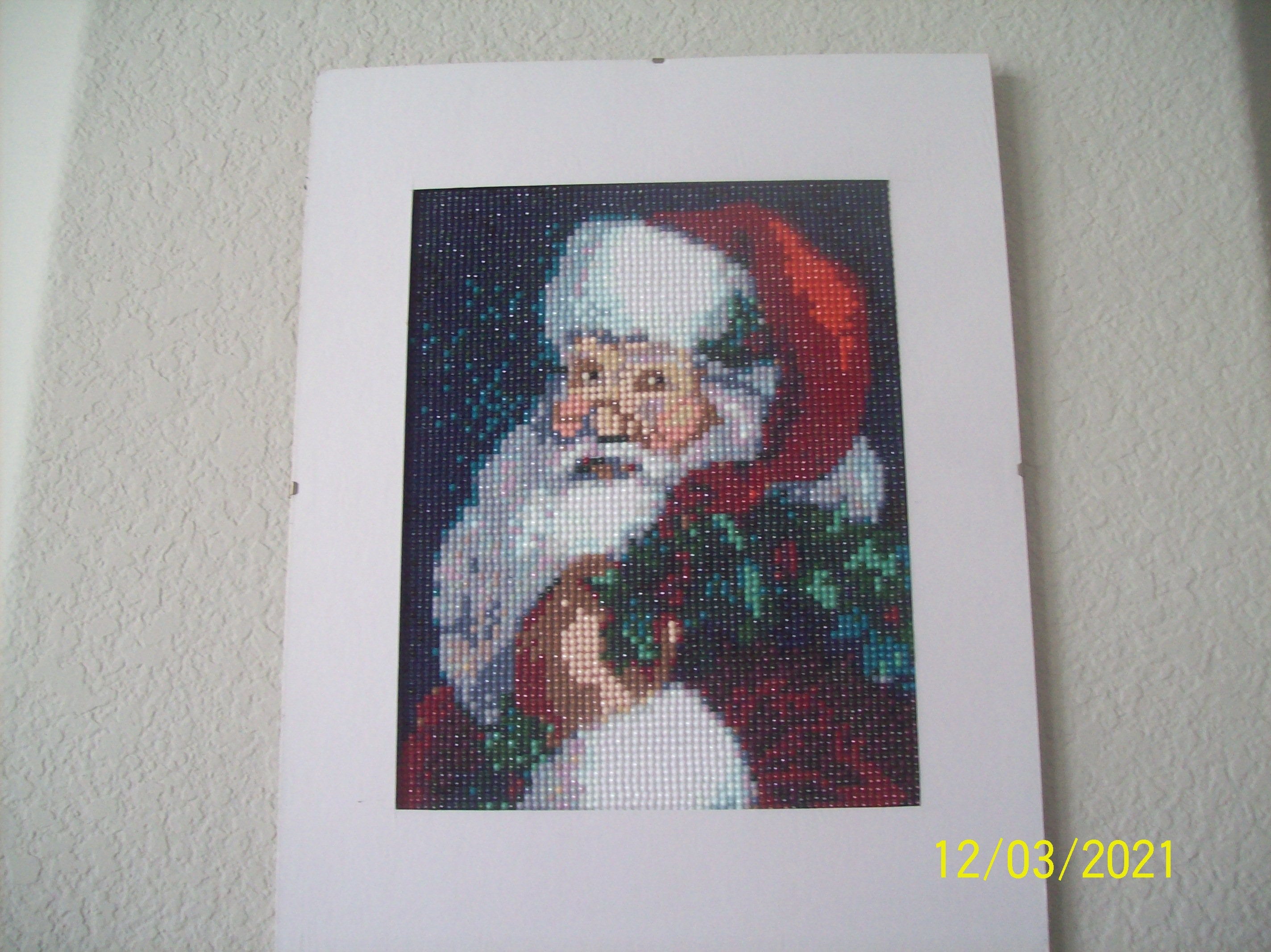 Santa Completed Diamond Art - Etsy