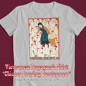 Vietnam Propaganda “phát Triển Chăn Nuôi Gà” T-shirt / Breed Chickens ...