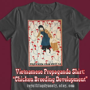 Vietnam Propaganda “phát Triển Chăn Nuôi Gà” T-shirt / Breed Chickens ...