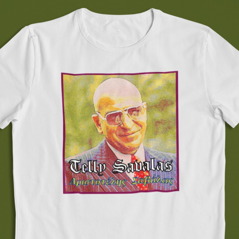 Telly Savalas T-shirt / Kojak 1970s TV Crime Detective Death - Etsy