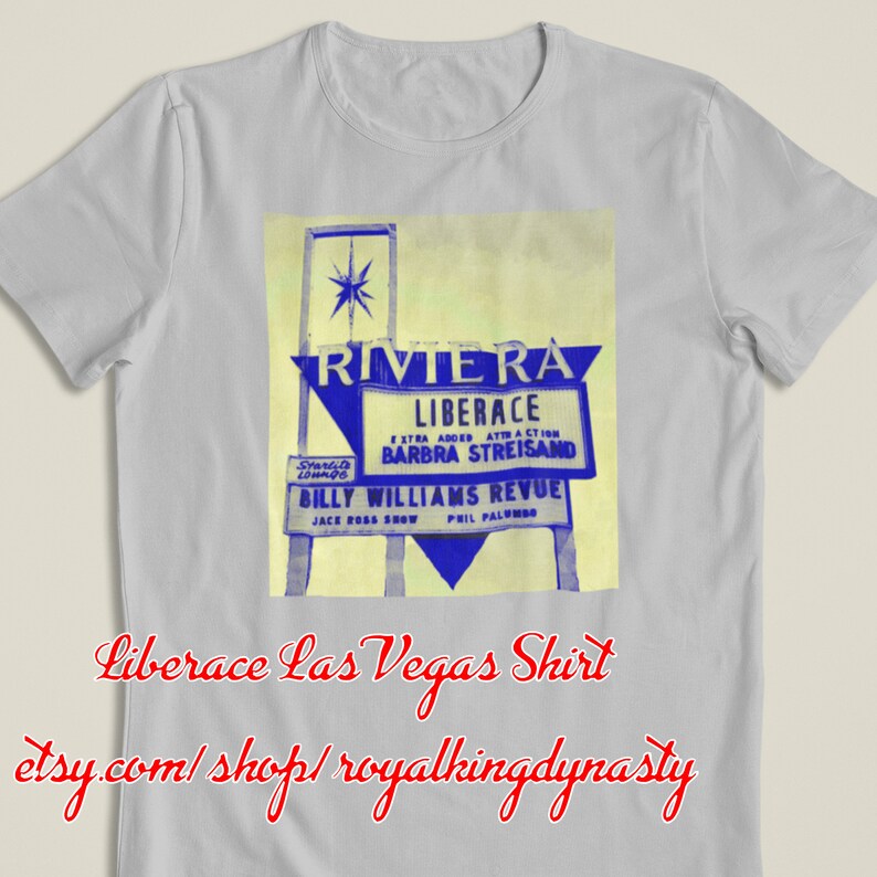 Liberace and Streisand Las Vegas T-shirt / Gift for Women Men Riviera ...