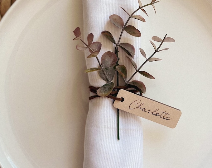Rustic place cards ideas - Etsy