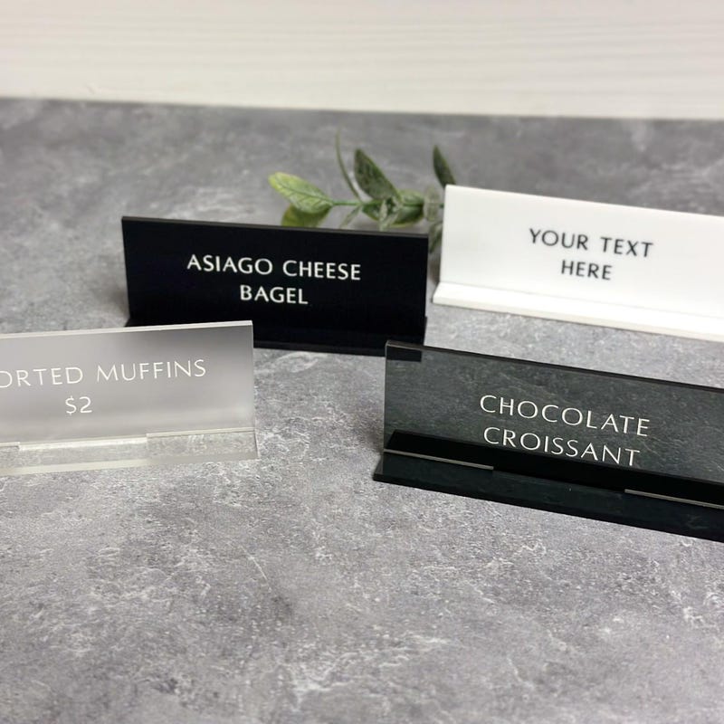 Buffet Menu Tags - Etsy