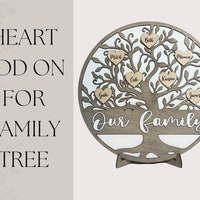 Family Tree Round Sign Bundle SVG DXF, Laser Cut Files Glowforge, Front ...