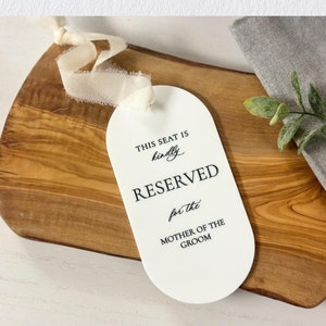 Reserved Acrylic Tags, Personalized Reserved Tags, Custom Oval Tags ...