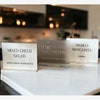 Frosted Acrylic Food Label Sign: Buffet, Store, Restaurant - 3.5"w X 2 ...