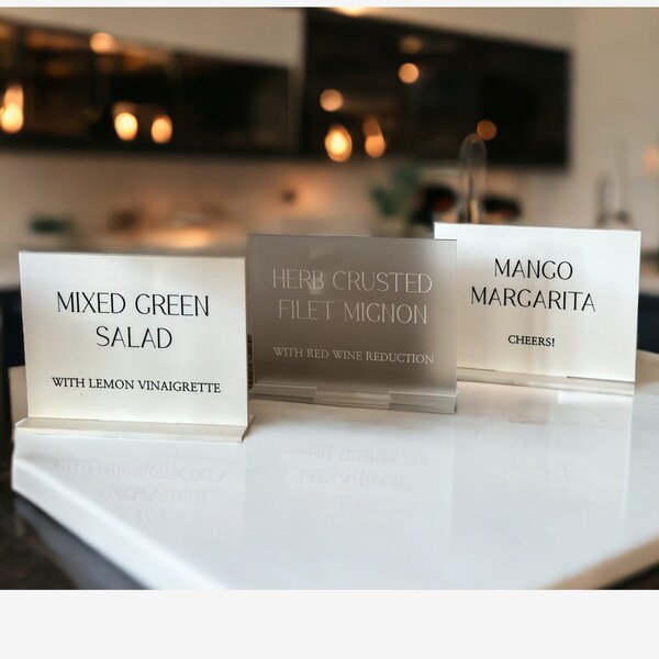 Food Table Label - Etsy