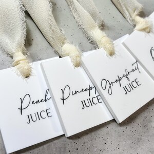 Drink Labels, Mimosa Bar, Acrylic Labels, Personalized Drink Tags, Bar ...