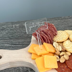 Wood Charcuterie Labels: Personalized Cheese Markers, Food Picks - Etsy