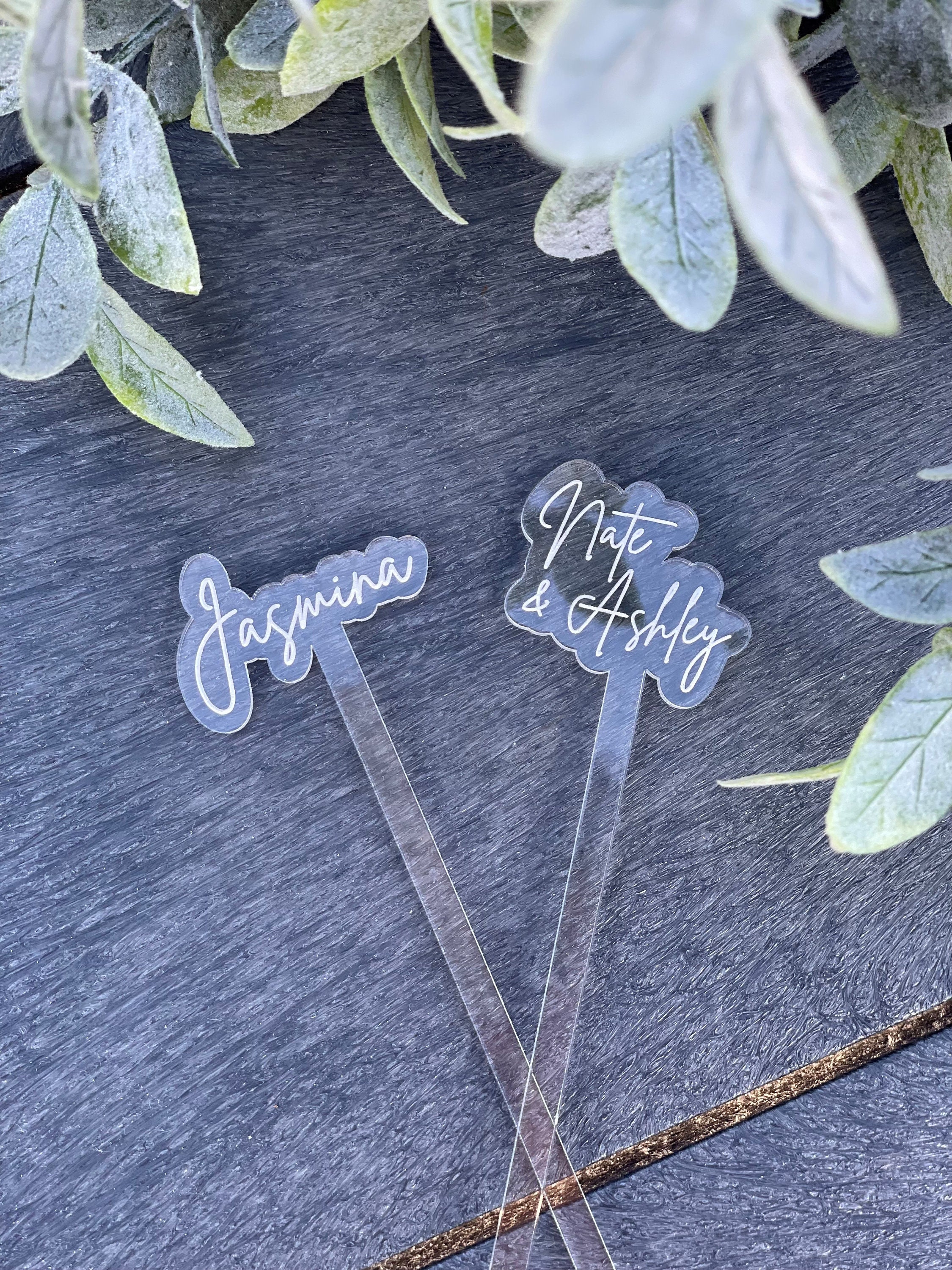 Cocktail Stirrer Acrylic Drink Stirrer Gold Acrylic Stirrer - Etsy