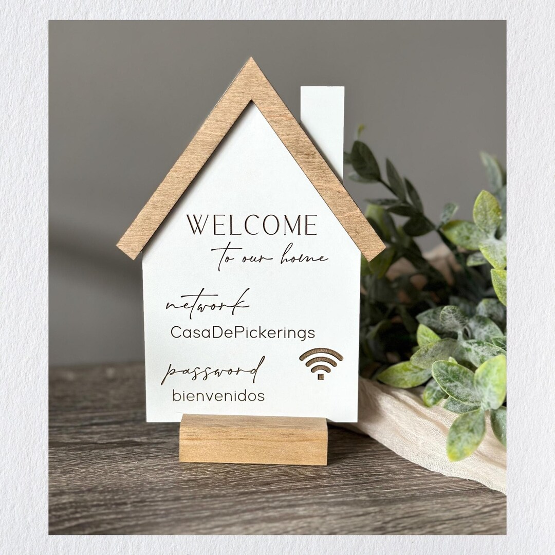 Wifi Password House, Airbnb Wifi Sign, Wifi Sign, Home Wifi Sign, Wifi ...