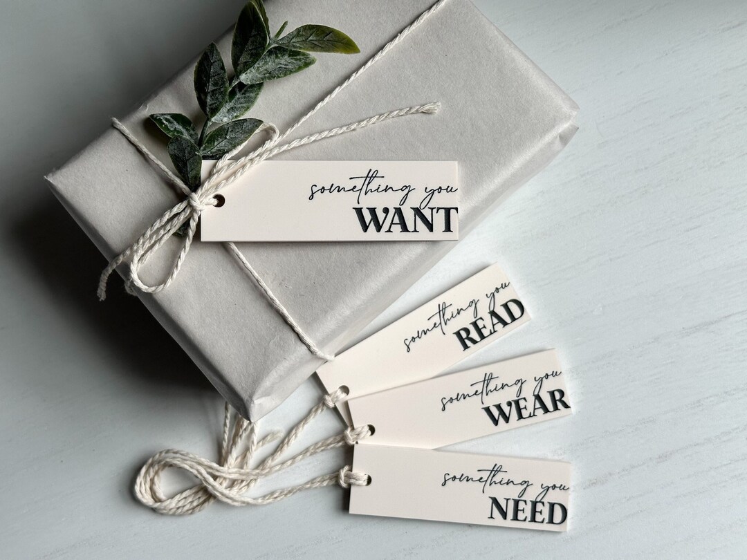 Christmas Gift Tags, Minimalist Tags, Personalized Acrylic Tag, Acrylic ...