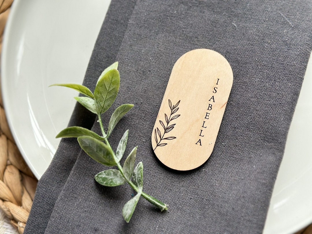 Wood Place Cards, Rustic Event, Modern Wedding, Wedding Details, Table ...
