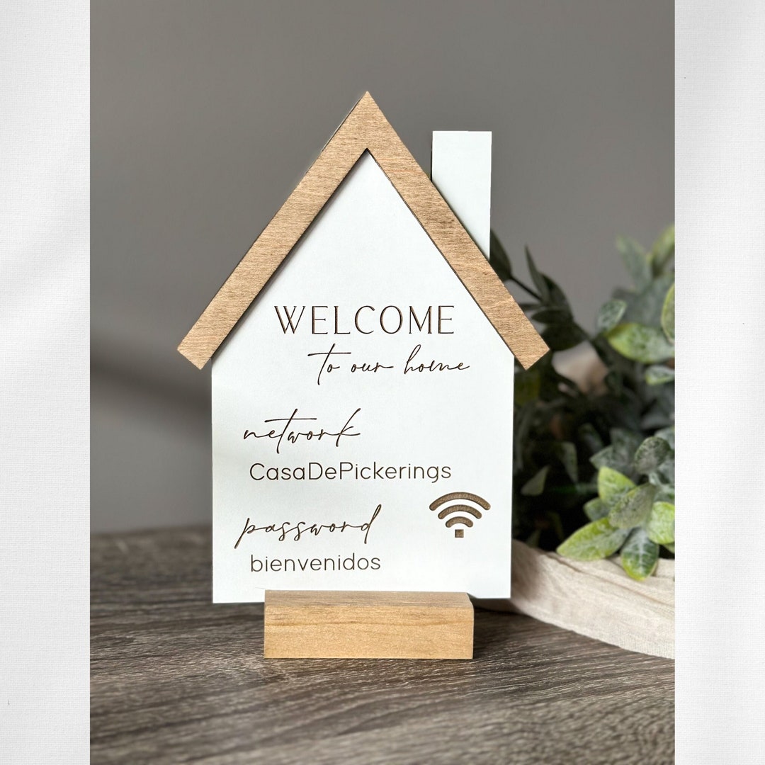 Wifi Password House, Airbnb Wifi Sign, Wifi Sign, Home Wifi Sign, Wifi ...