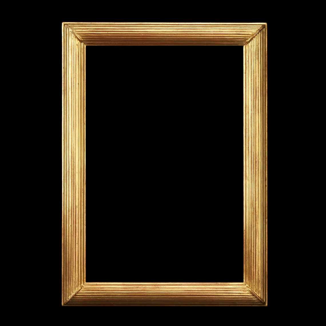 Golden Elegant Silver Frame Painted Shaped Wavy Frame Pinstripe Plaster ...