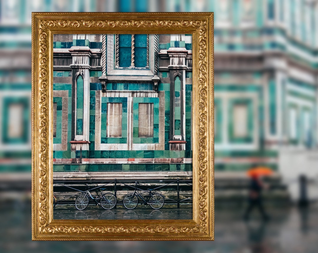 Golden Elegant Silver Frame Painted Shaped Wavy Frame Plaster Pinstripe ...