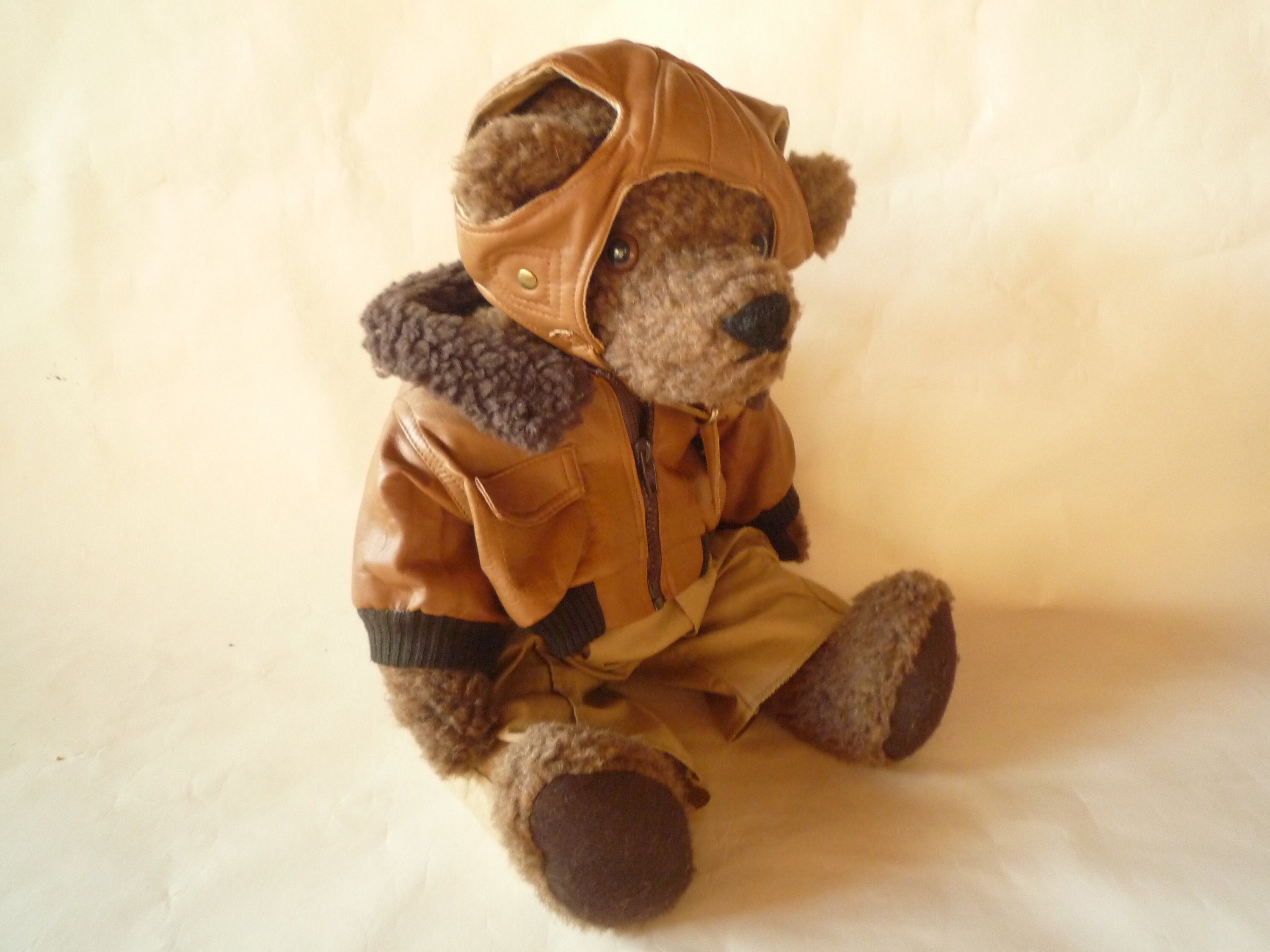 Aviator Teddy Bear 20 Brown Custom Bear - Etsy