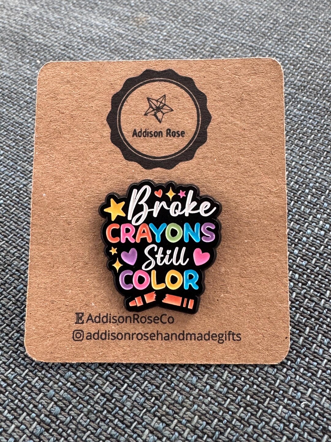 Broke Crayons Still Colour- Enamel Pin Badge - Etsy
