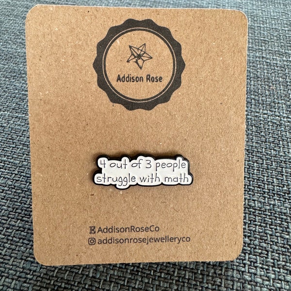 Math Enamel Pin - Etsy