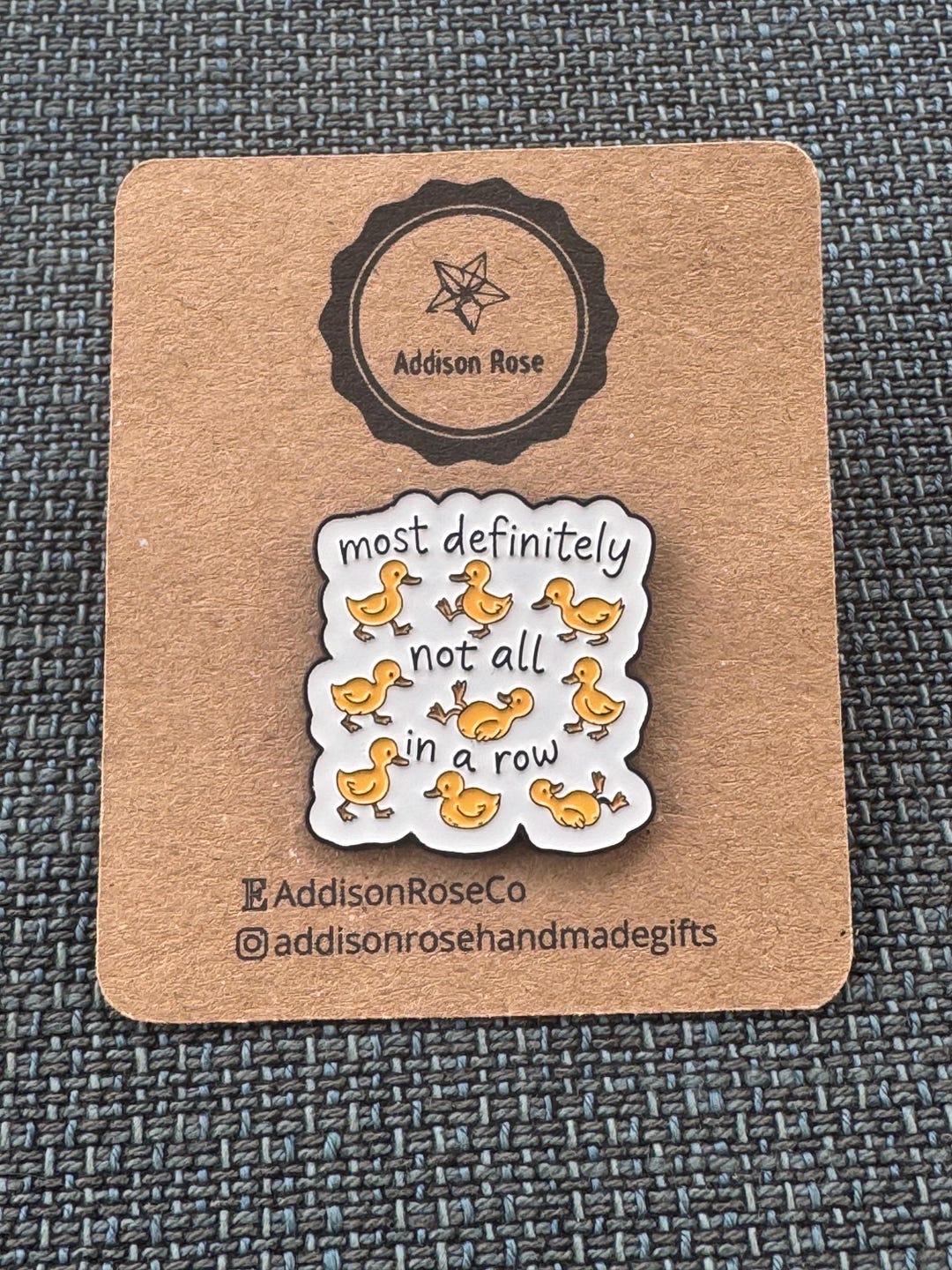 Most Definitely Not All in A Row- Enamel Pin Badge - Etsy