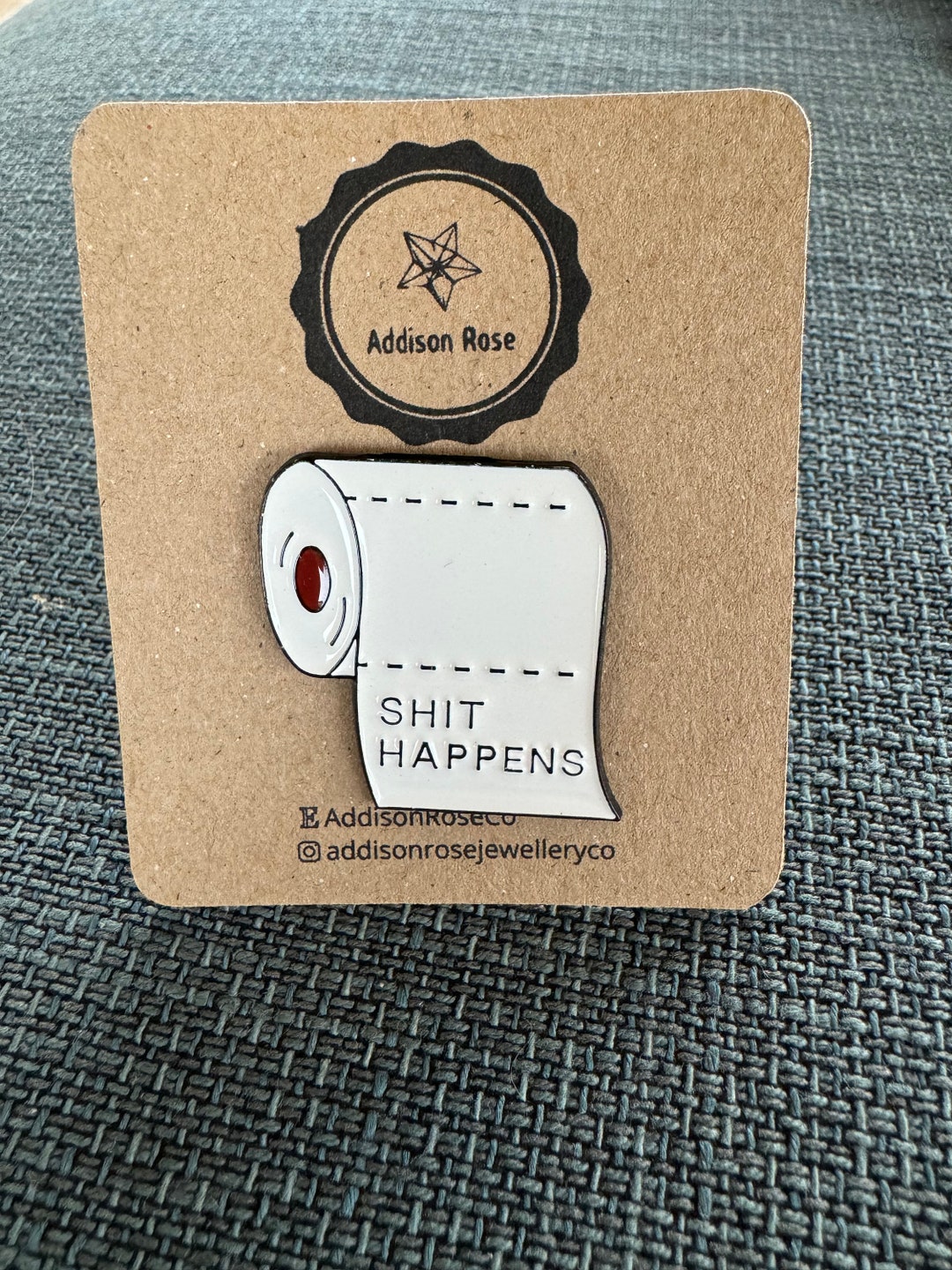 Shit Happens Enamel Pin Badge - Etsy