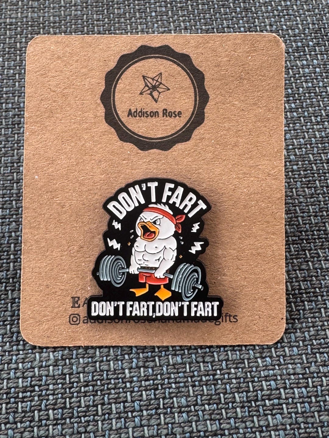 Don’t Fart, Don’t Fart, Don’t Fart- Enamel Pin Badge - Etsy