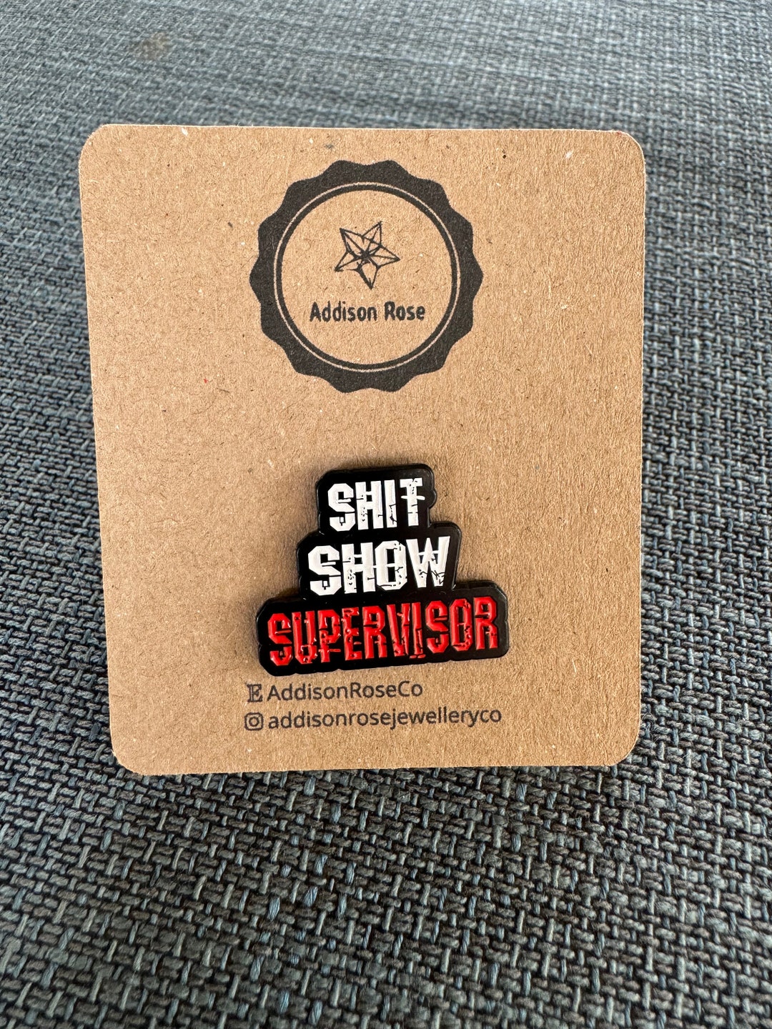 Shit Show Supervisor Enamel Pin Badge - Etsy