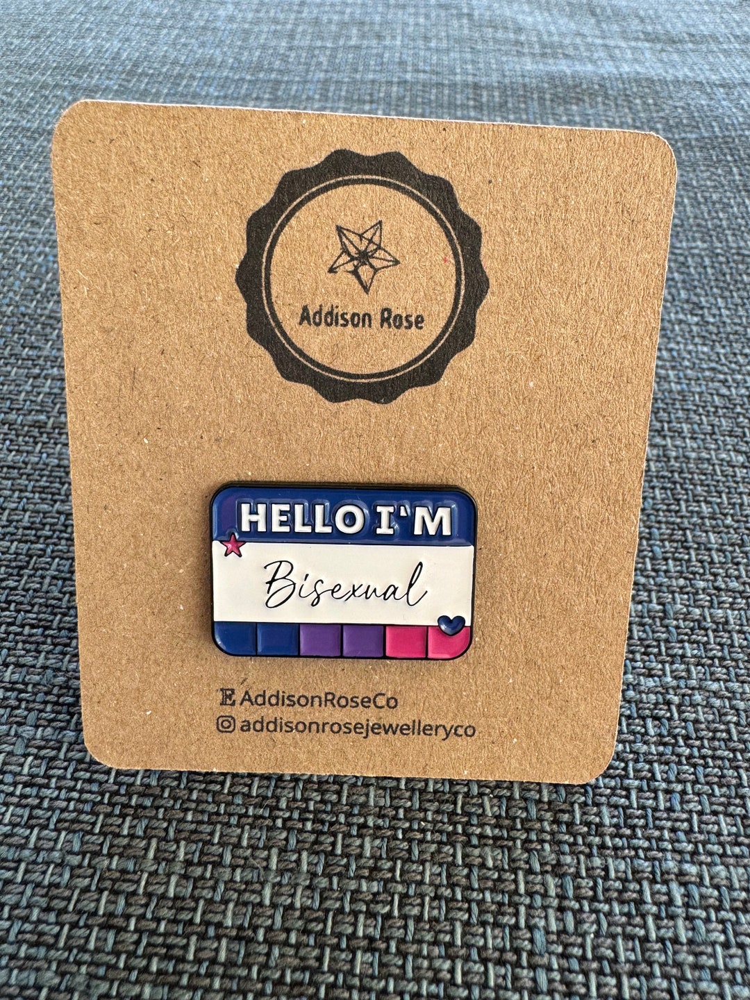 Hello I’m Bisexual Enamel Pin Badge - Etsy