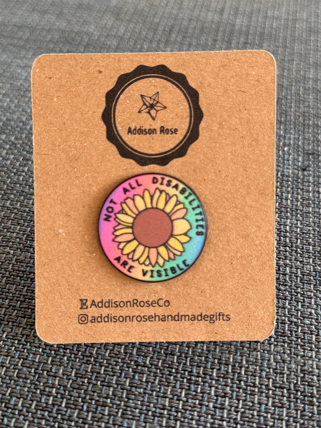 Not All Disabilities Are Visible- Enamel Pin Badge - Etsy