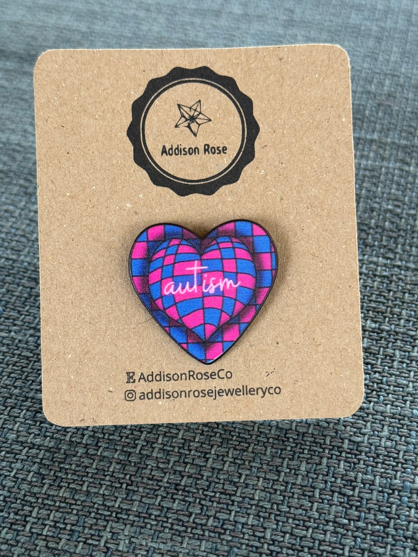 Autism Heart Enamel Pin Badge - Etsy