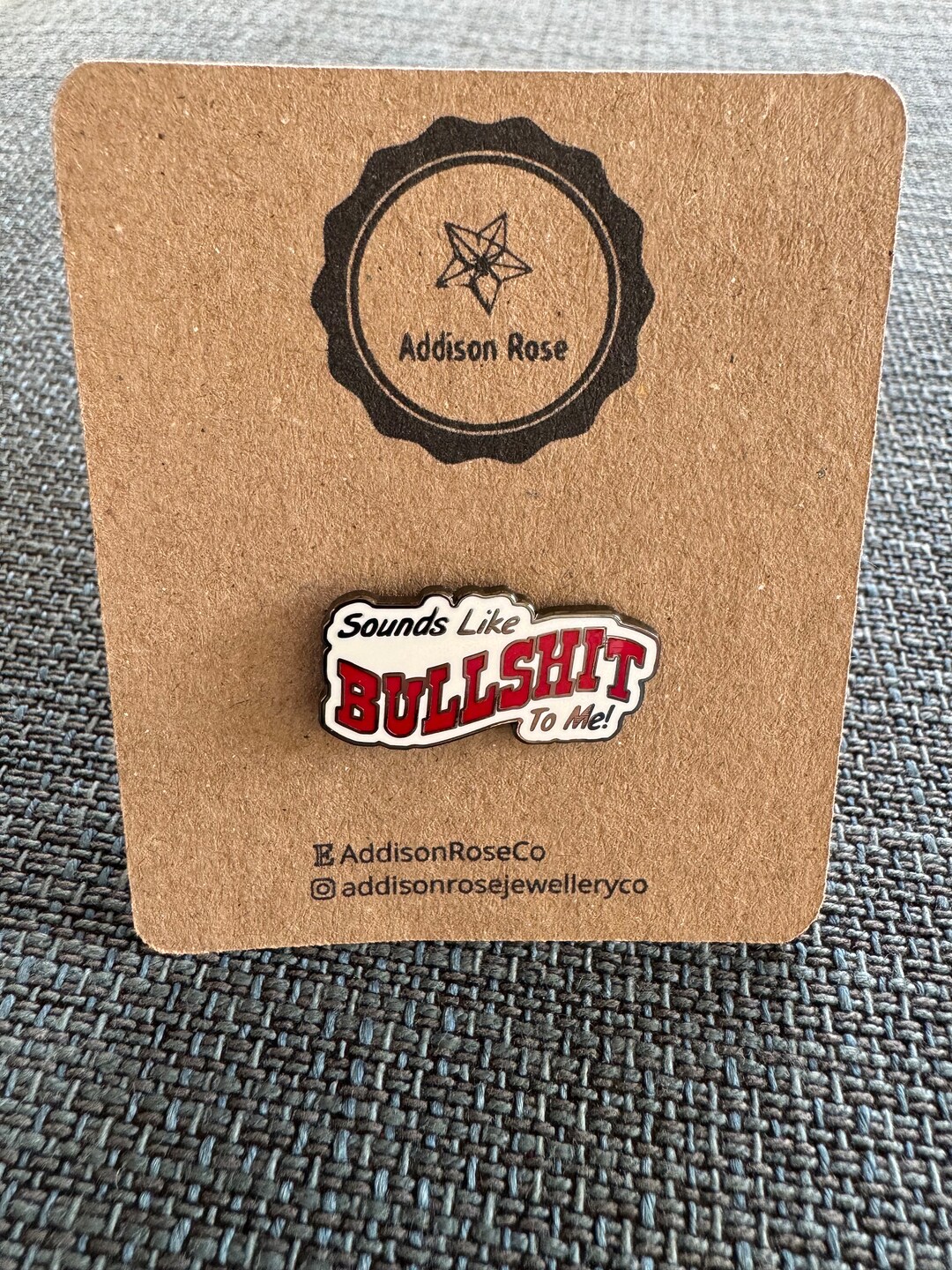 Sounds Like Bullshit to Me! Enamel Pin Badge - Etsy