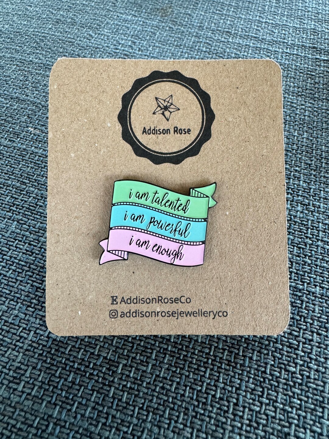 Positive Words Enamel Pin Badge - Etsy