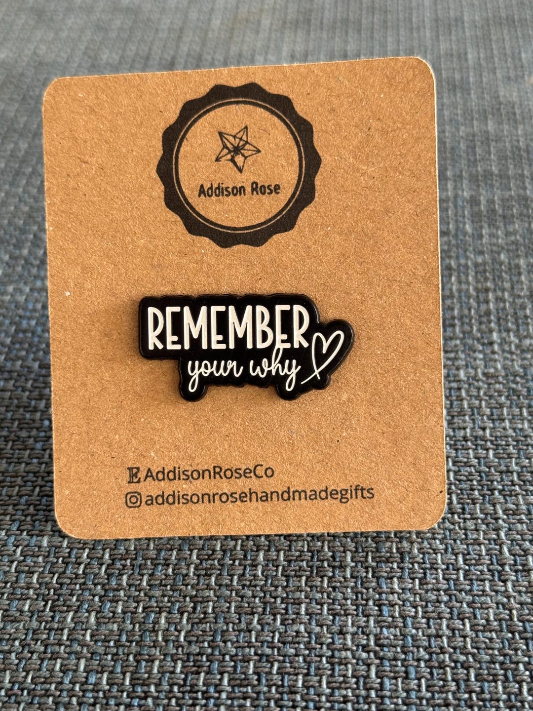 Remember Your Why- Enamel Pin Badge - Etsy