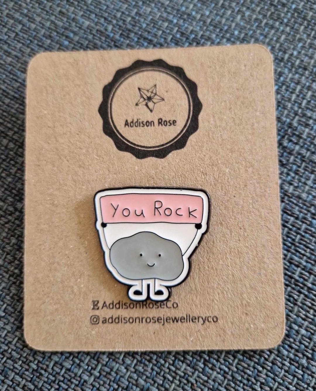 You Rock Enamel Pin Badge - Etsy