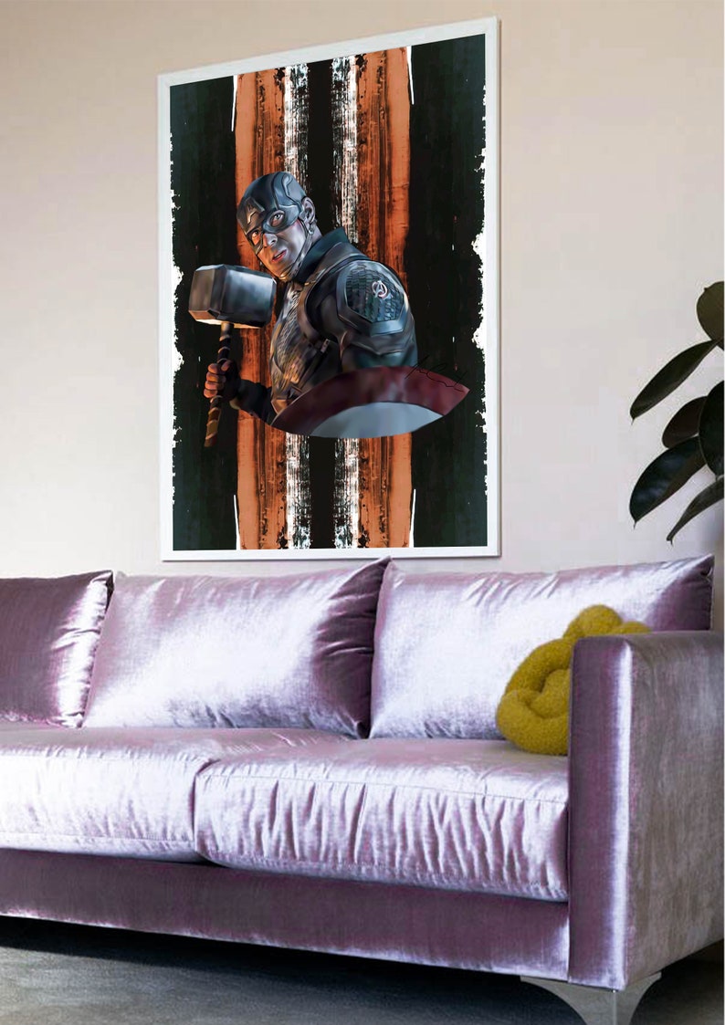 Captain America Poster Chris Evans Steve Rogers Captain | Etsy