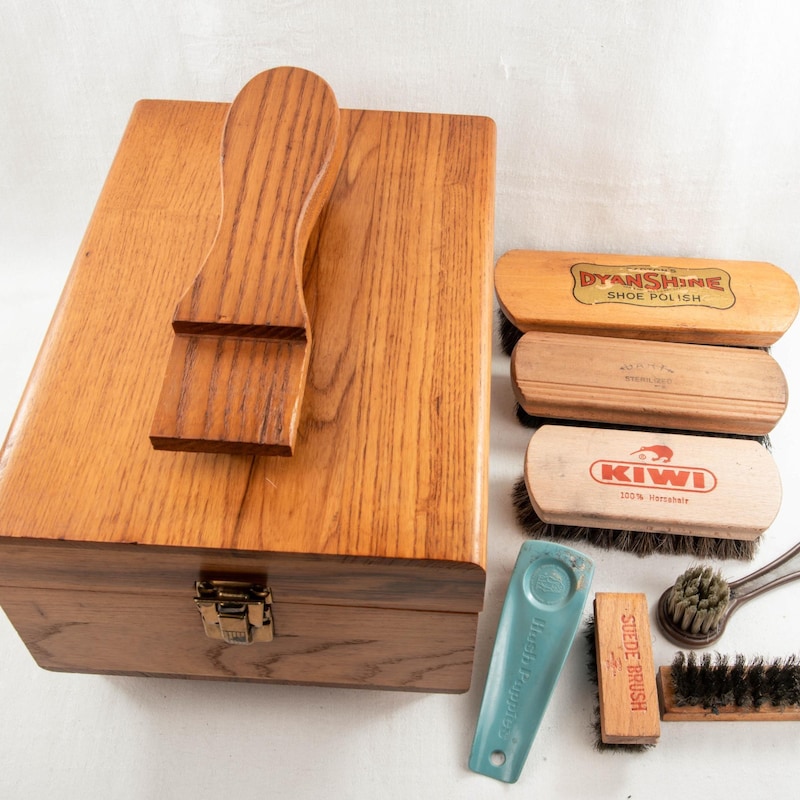 Shoe Shine Box - Etsy
