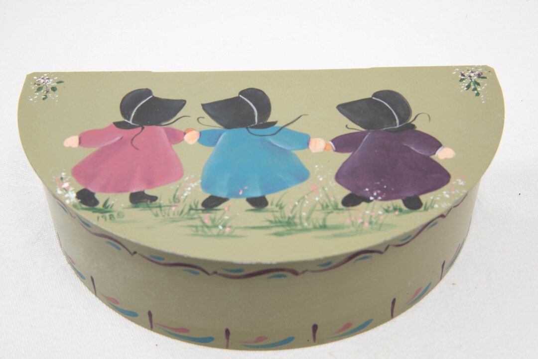 Hand-painted Pennsylvania Dutch Tin; Americana Art - Etsy