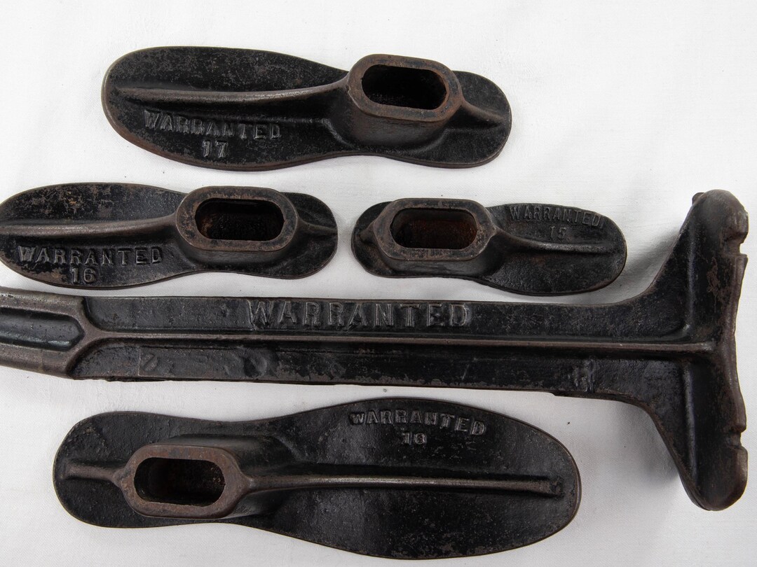 Cast Iron Cobbler Shoe Form Set Vintage Shoemaker Forms - Etsy