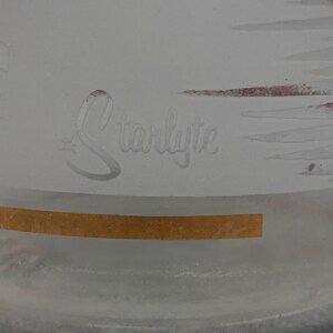Vintage Gold Leaf Bottle, Starlyte Glass - Etsy