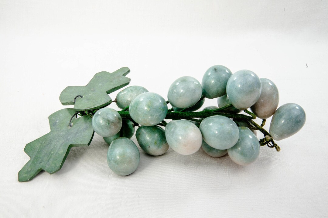 Stone Grapes Cluster; Vintage Home Decor - Etsy