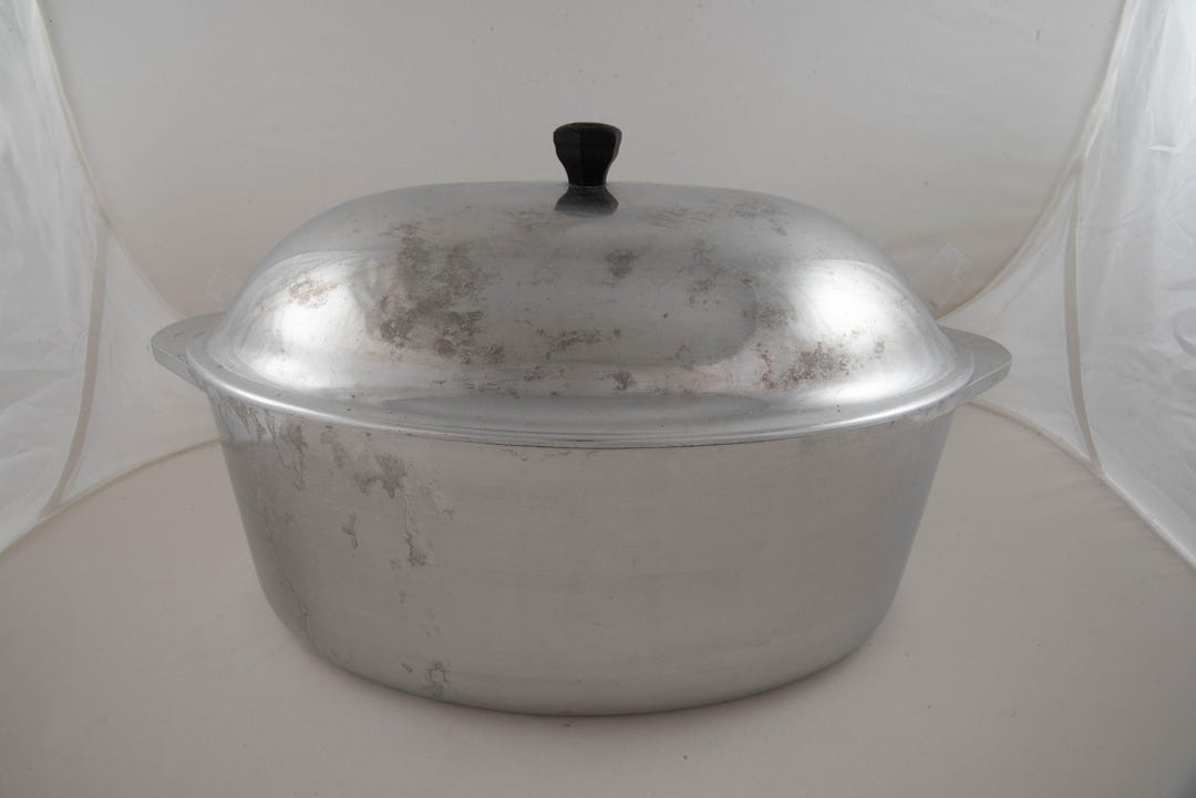 Heavy Duty Cast Aluminum Roaster Vintage Household Institute Cooking ...