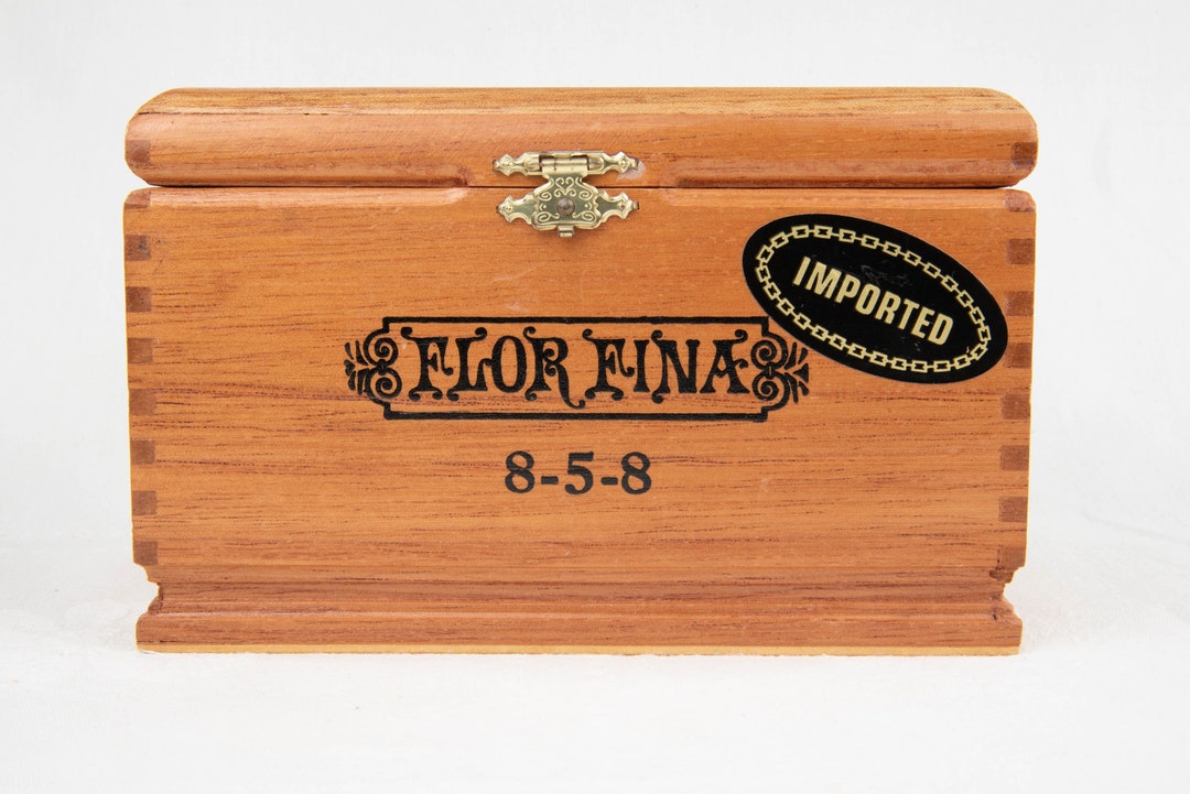 Flor Fina Vintage Cigar Box With Colorful Artwork - Etsy